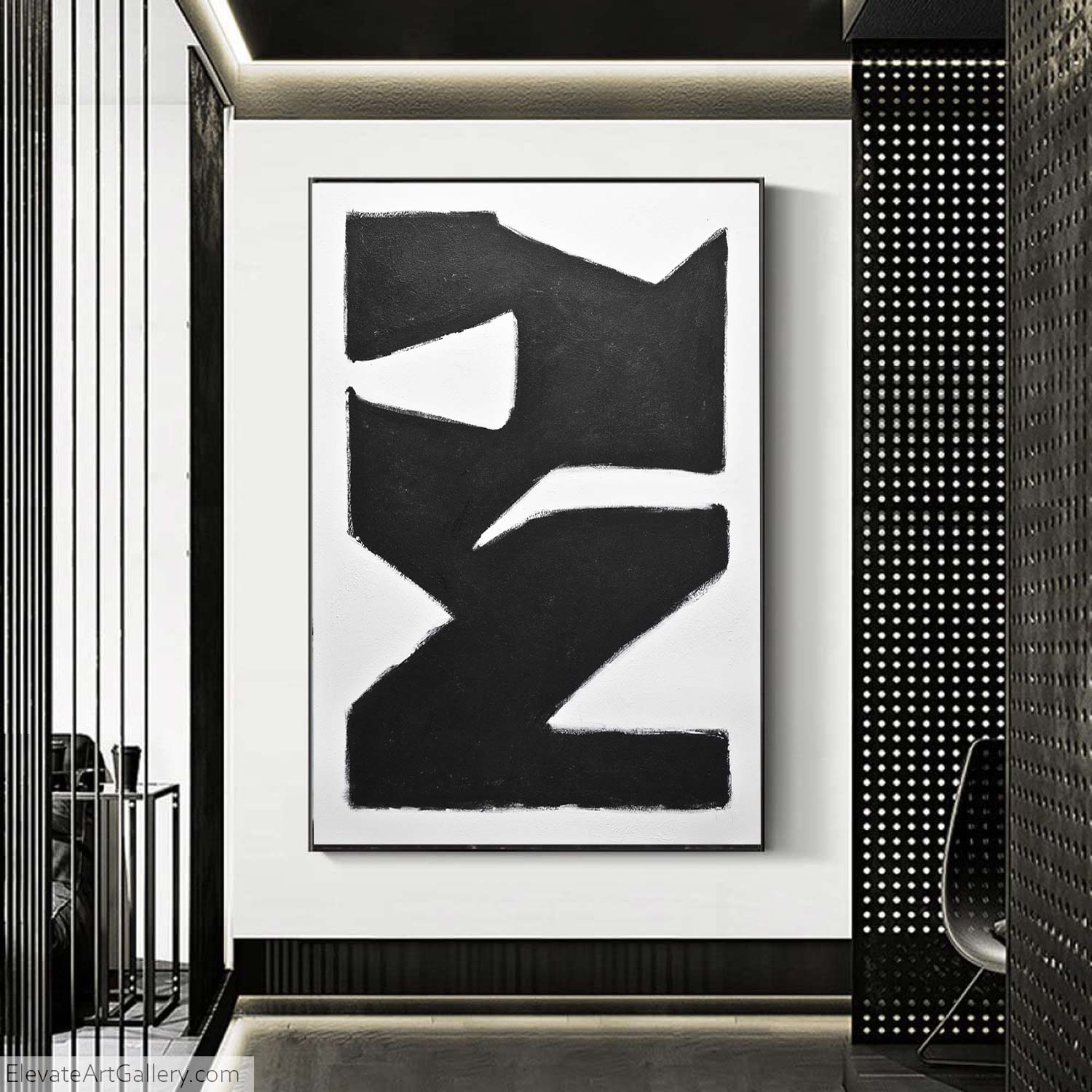 Bold Statement Piece Painting Mid Century Style Art Gallery – Sky ...